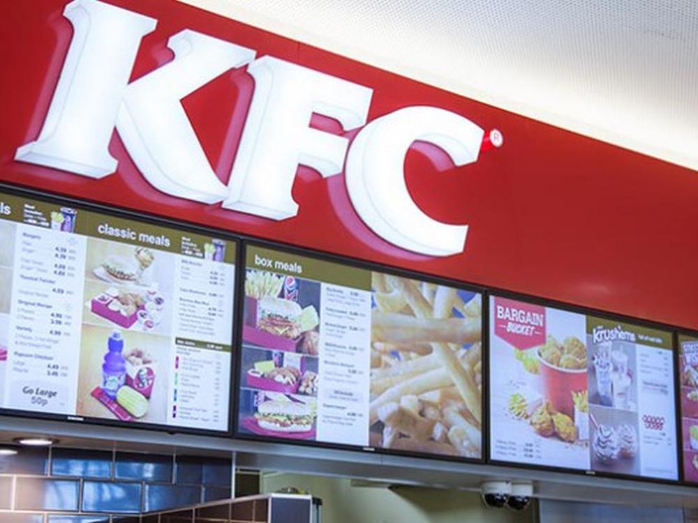 Digital Menu Boards: Roll out von DMBs für alle 800 UK-Filialen bei KFC ...