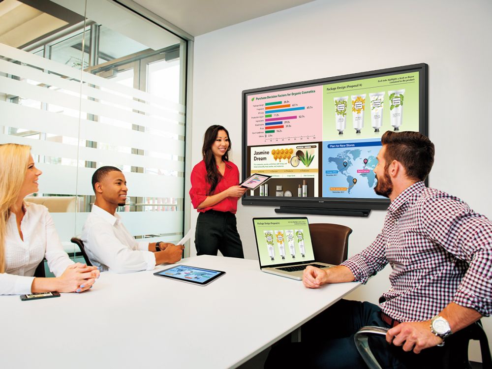 Multitouch Screens: Sharp launcht 70″ Screen für kabellose ...