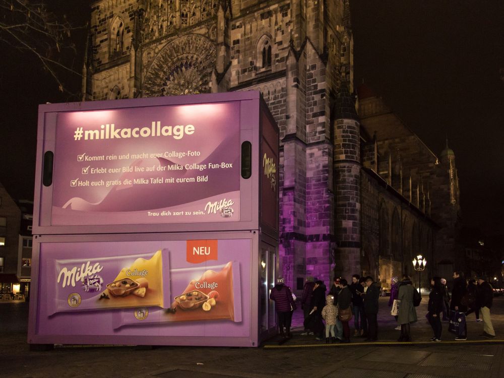 Outdoor Kampagne: Mit LED, CLP und Schokolade auf Tour – Milka Roadshow ...