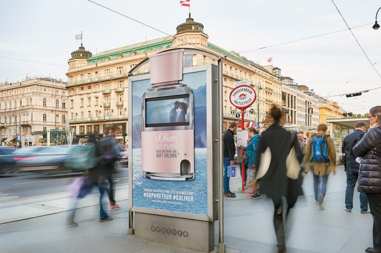 DooH-Kampagne: Nutzt Duft und Digital – Kampagne von s.Oliver | invidis