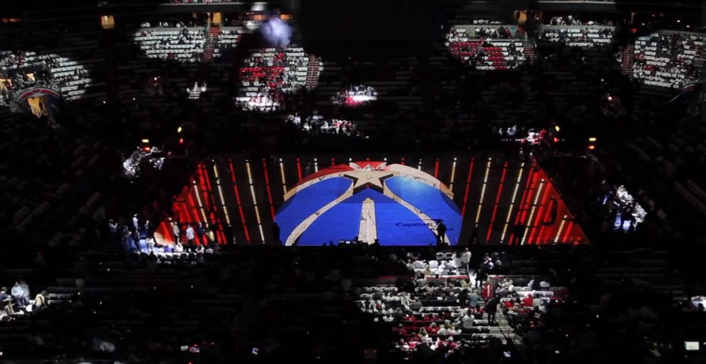 Capital One Arena Washington: Projection Mapping auf dem NBA/NHL ...