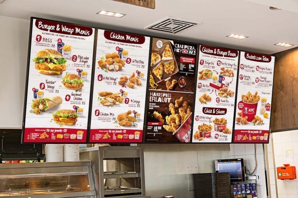 Digital Signage & Quick Service Restaurants: KFC rollt Digital Menu ...