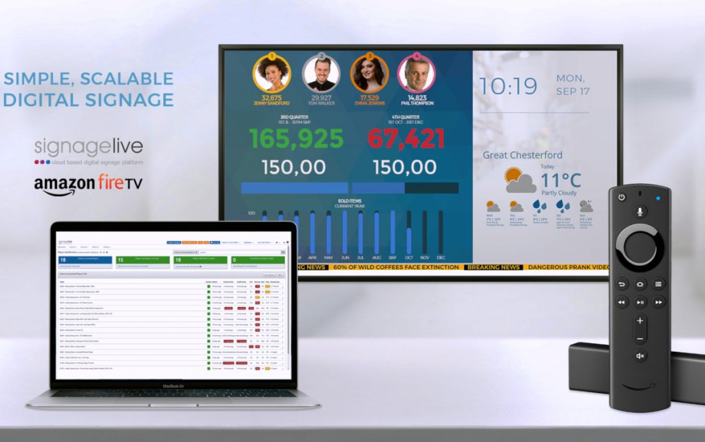 Signage Live: Digital Signage für Amazon Fire TV | invidis
