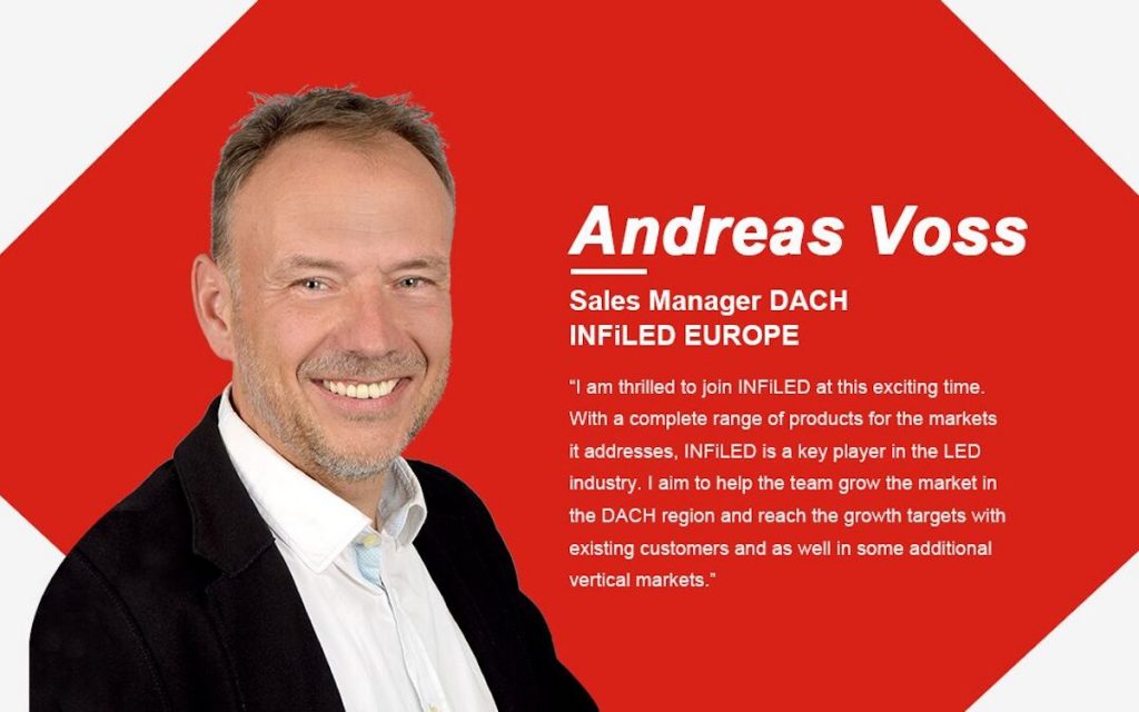 Leute: Andreas Voss wird Vertriebsleiter DACH bei INFiLED | invidis