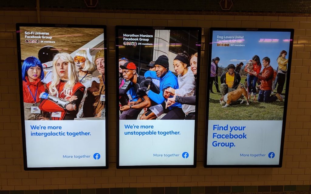 Kampagne More Together: Facebook liebt Digital out of Home | invidis