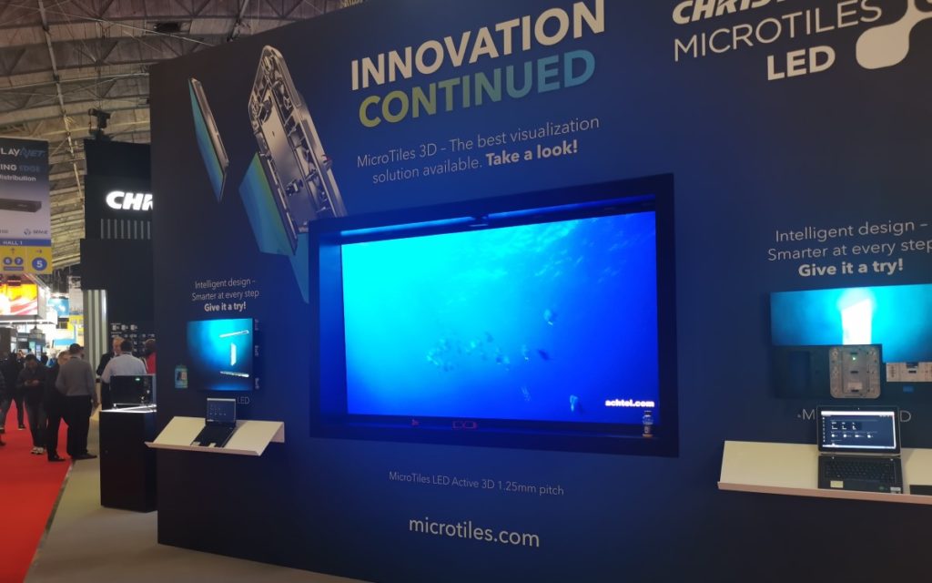 ISE 2020: MicroTiles LED mit Active-3D bei Christie | invidis