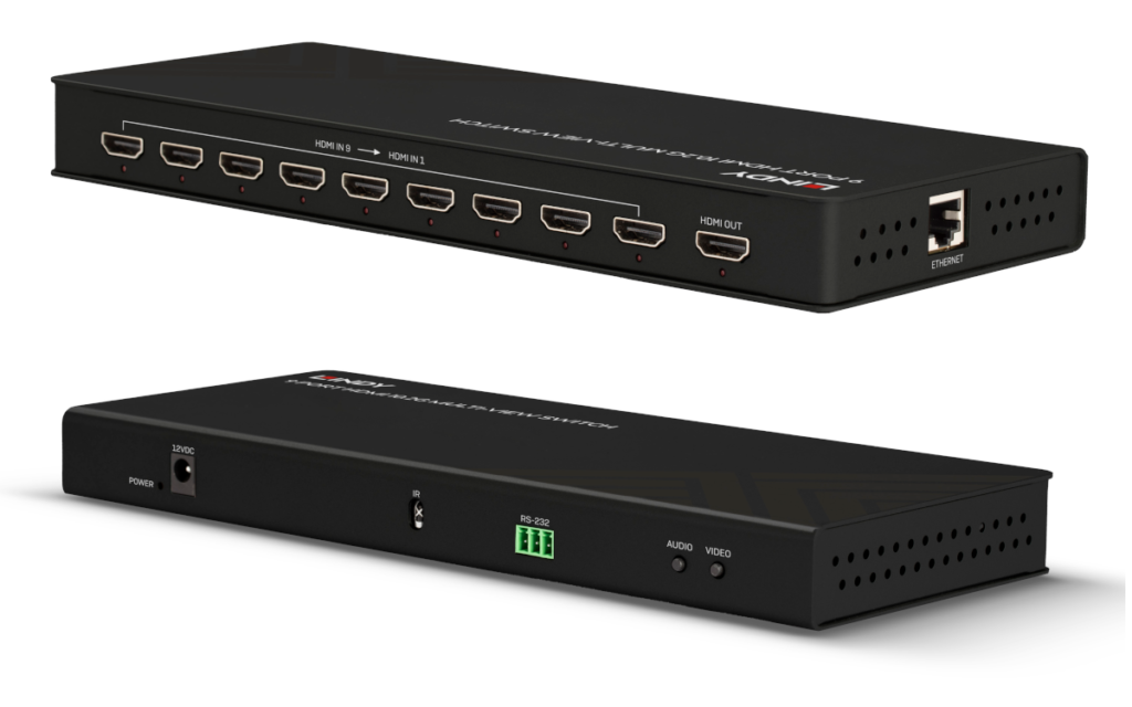 Lindy: Multi-View-Switch für neun AV-Quellen | invidis