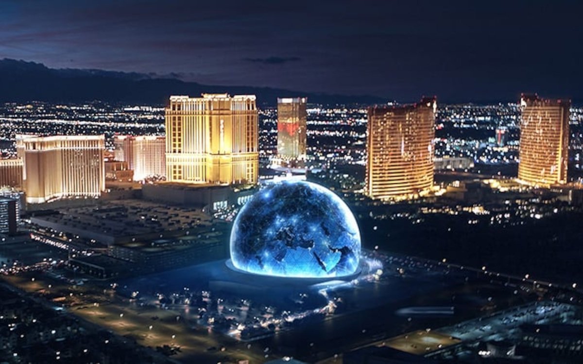 Las Vegas MSG Sphere H chstes Kugelf rmiges LED Bauwerk Invidis