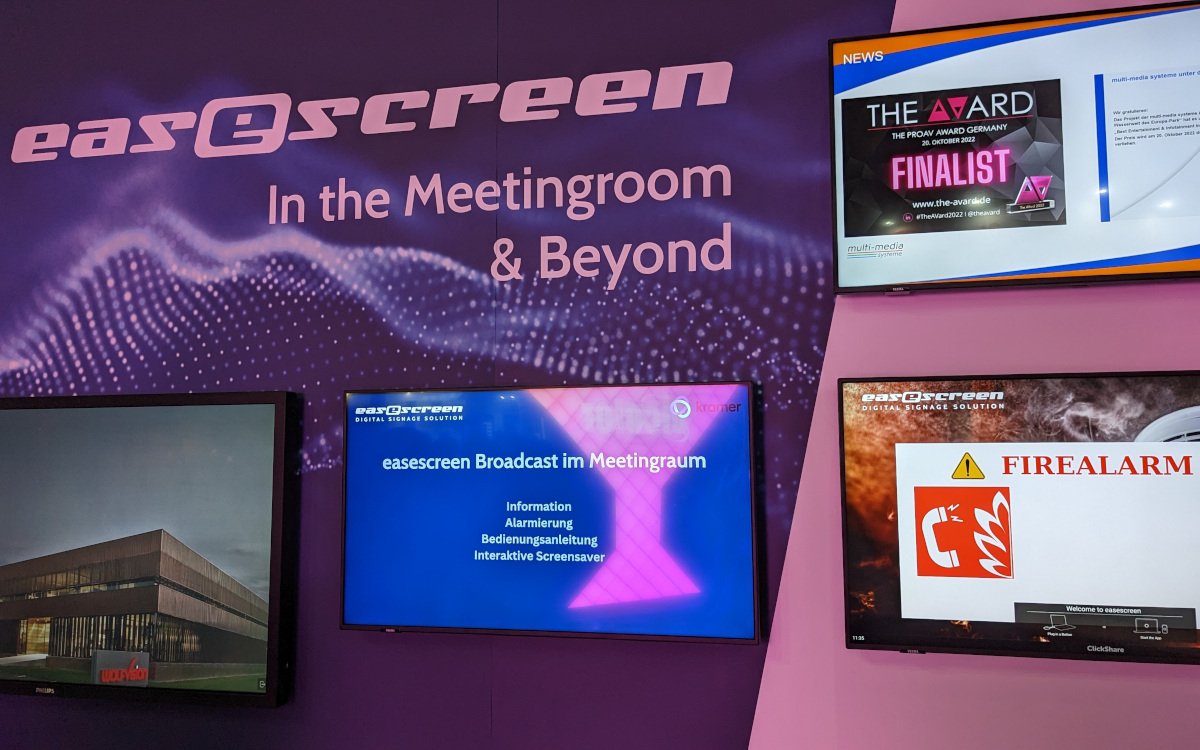 Easescreen auf der ISE 2023: Desksharing und Broadcast vorgestellt ...