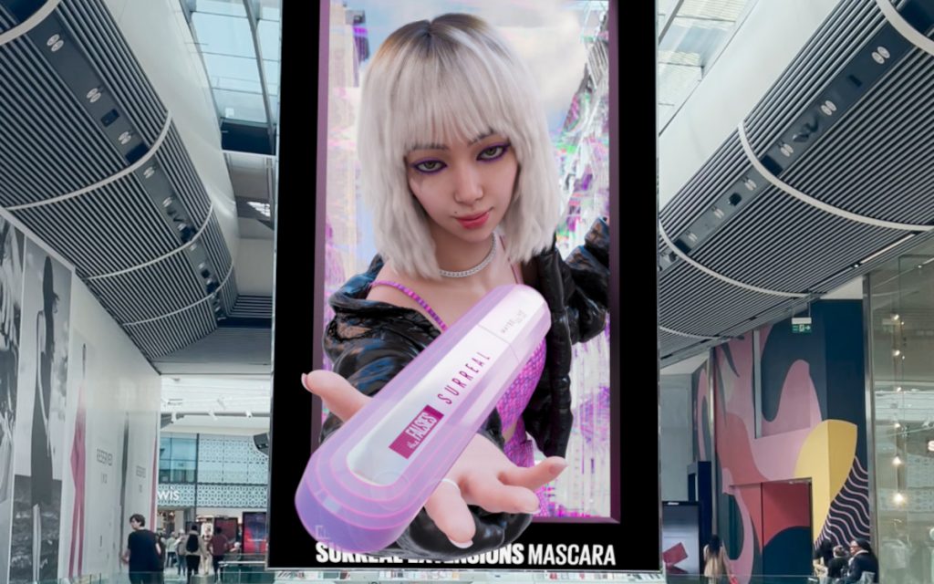 Maybelline: Größte DooH-Kampagne mit 3D-Effekt | invidis