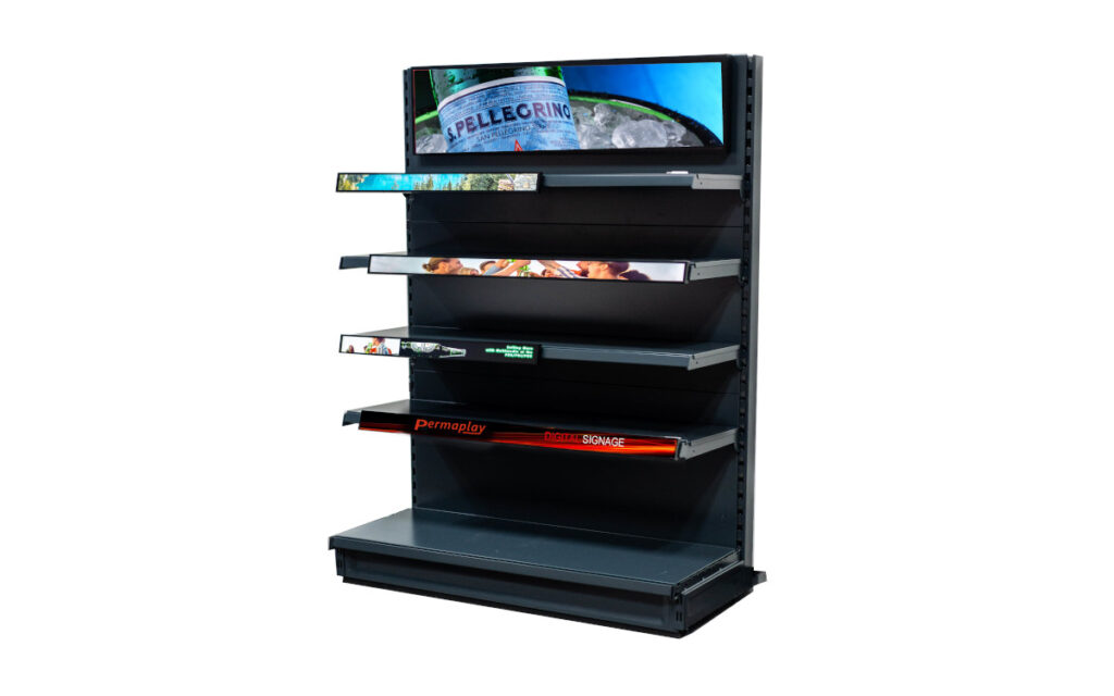 Permaplay: LCD-Displays für Regale | invidis