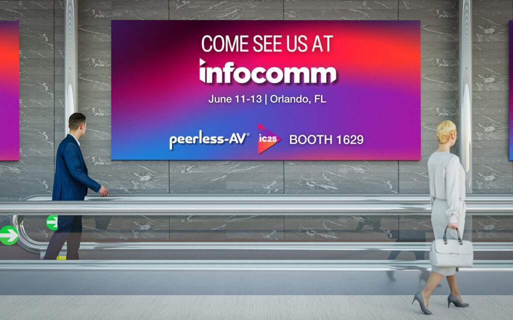 Infocomm 2025: Peerless-AV mit neuer LED-Universalhalterung | invidis