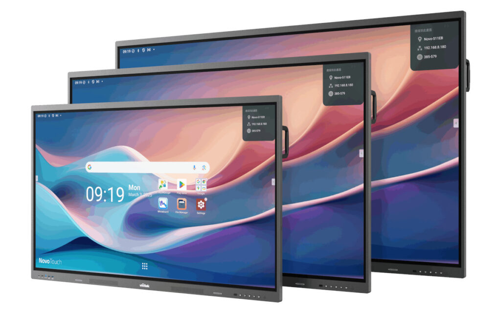 EK- und BK-Serie: Neue Novotouch-Displays bei Vivitek | invidis